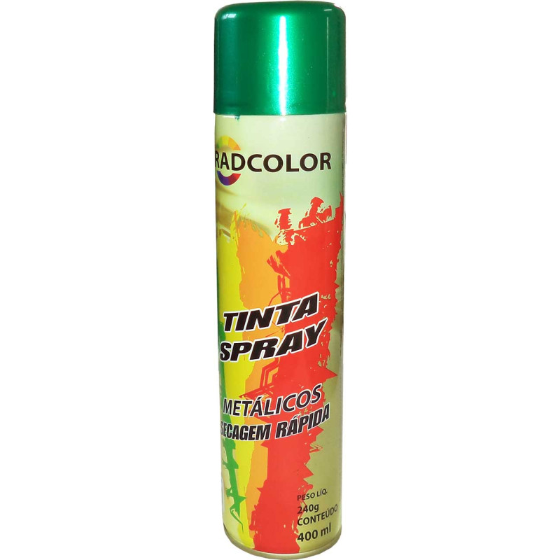 TINTA SPRAY VERDE METALICA 400ML